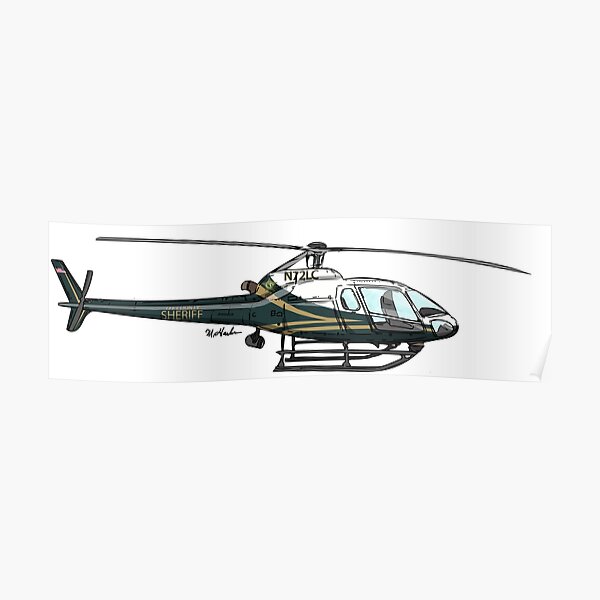 "Eurocopter N72LC Lee County Sheriff Florida" Poster for Sale by ...