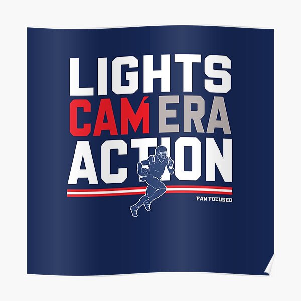 "Lights Camera Action" Poster by FanFocusedTees | Redbubble