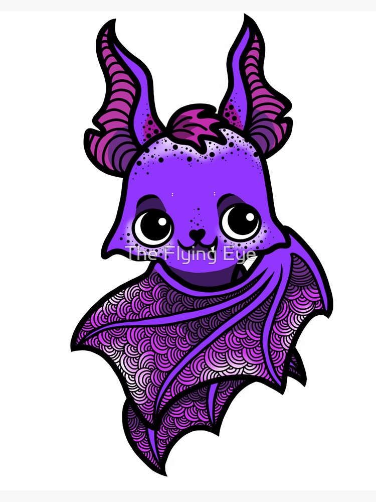 "Purple Bat" Magnet for Sale by AnnaTrimmel | Redbubble