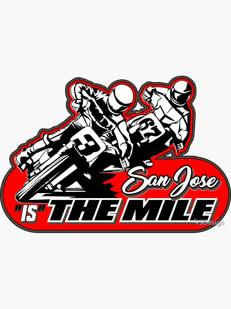 Pegatina «SAN JOSÉ ES LA MILLA-Roja» de 49Design | Redbubble