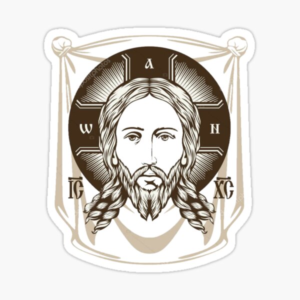 "Jesus Christ " Sticker by VolomymyrY | Redbubble