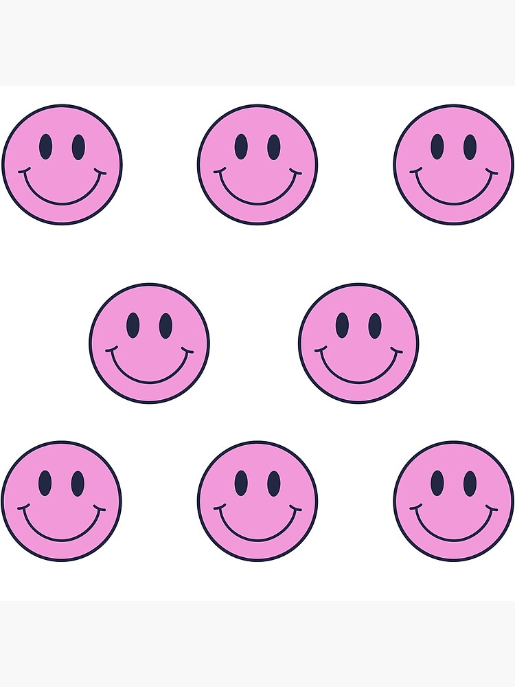 "Pink smileys" Poster for Sale by Gypsy-Moon | Redbubble