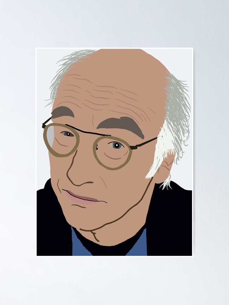 "Larry David Face" Poster by loganmillz1234 | Redbubble