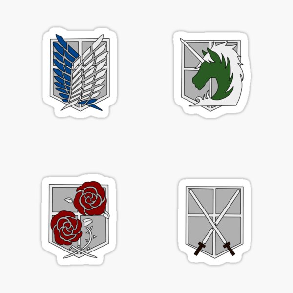 "Attack on Titans" Sticker for Sale by onicaras | Redbubble