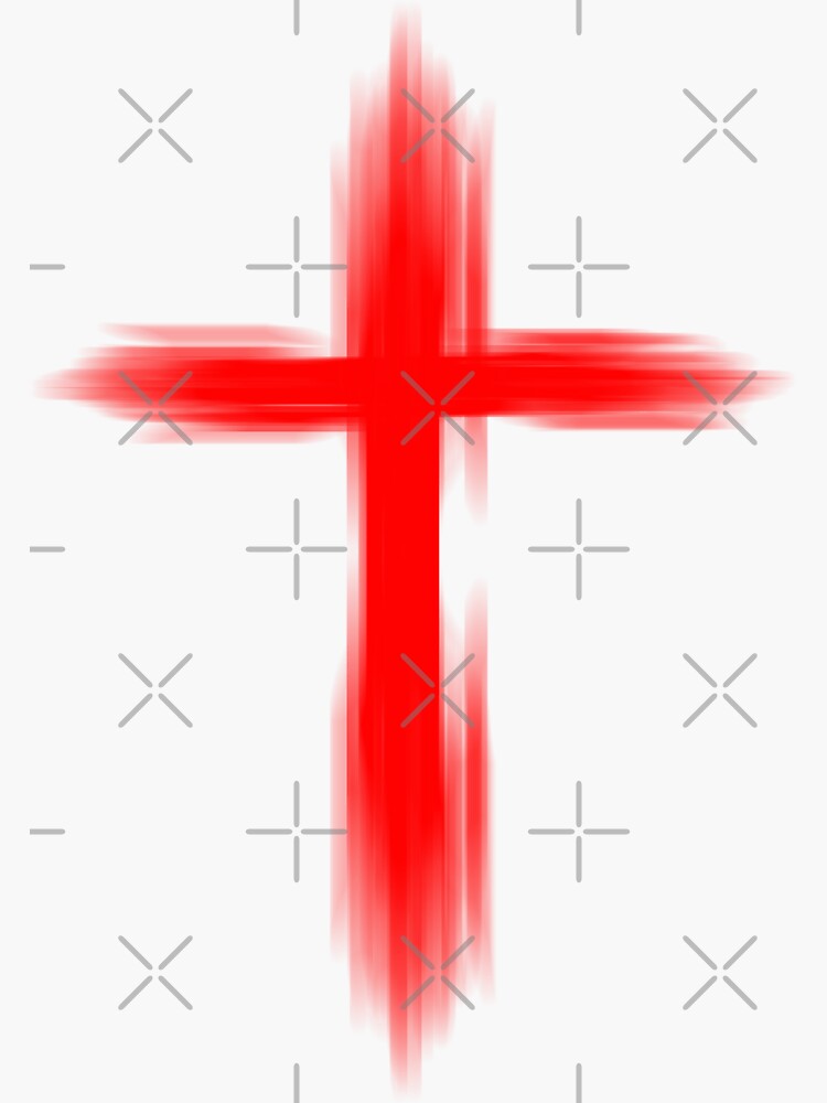 "RED CROSS" Sticker for Sale by DCdesign | Redbubble