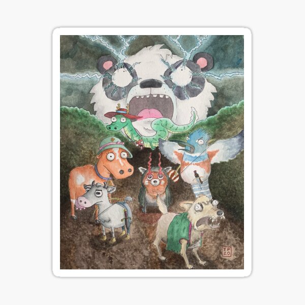 "Fighting the Exposition" Sticker for Sale by squoose | Redbubble