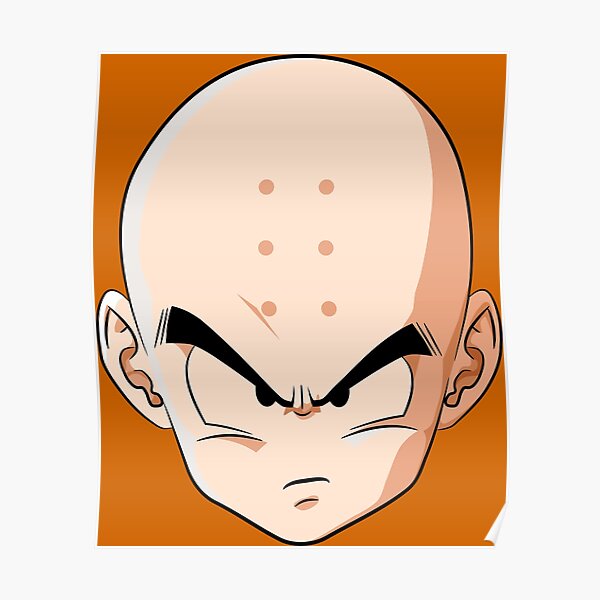 "Krillin Dragon Ball Z Character" Poster for Sale by Moosman | Redbubble