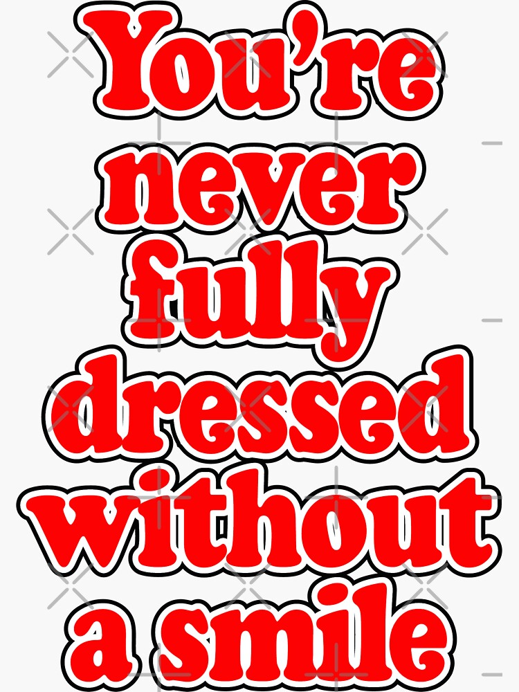 "ANNIE - Smile" Sticker for Sale by DCdesign | Redbubble