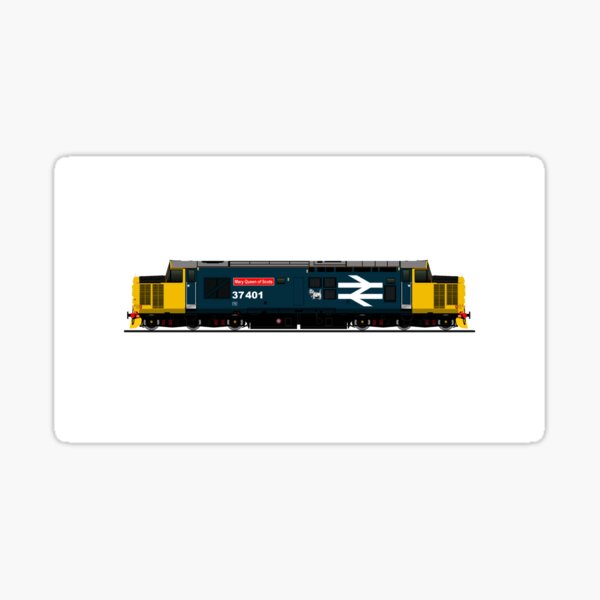 "BR CLASS 37 LOCOMOTIVE" Sticker by CraigMatthews | Redbubble