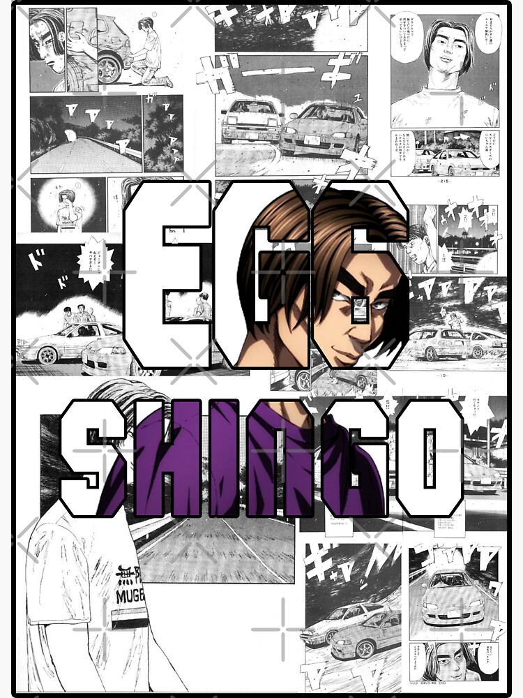 "Initial D - Shingo Shoji EG6" Sticker for Sale by ZeWiss | Redbubble