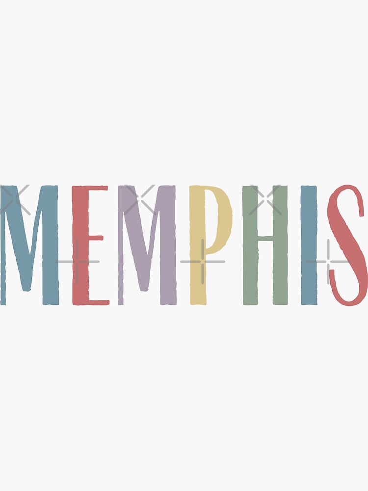 "Multicolored Memphis" Sticker by OriginallyWild | Redbubble