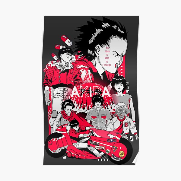 "AKIRA Anime (RED Edition)" Poster by BladePatron | Redbubble