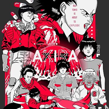 "AKIRA Anime (RED Edition)" Sticker for Sale by Venus Mythe | Redbubble