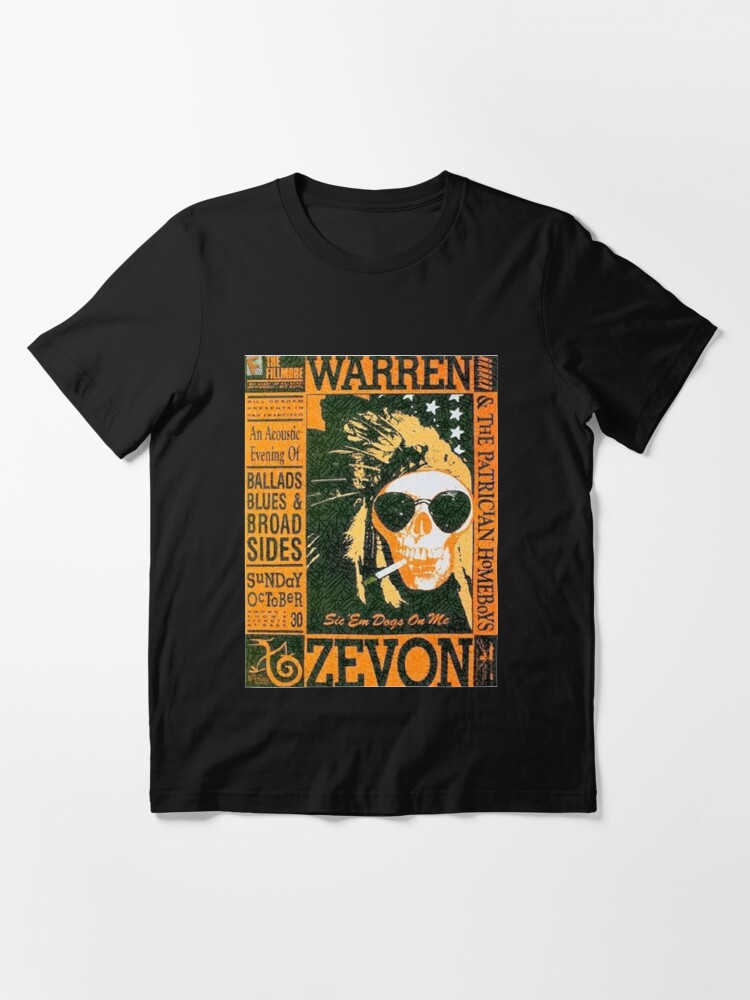 "Warren Zevon Vintage Concert Poster: Ballads, Blues & Broadsides" T ...
