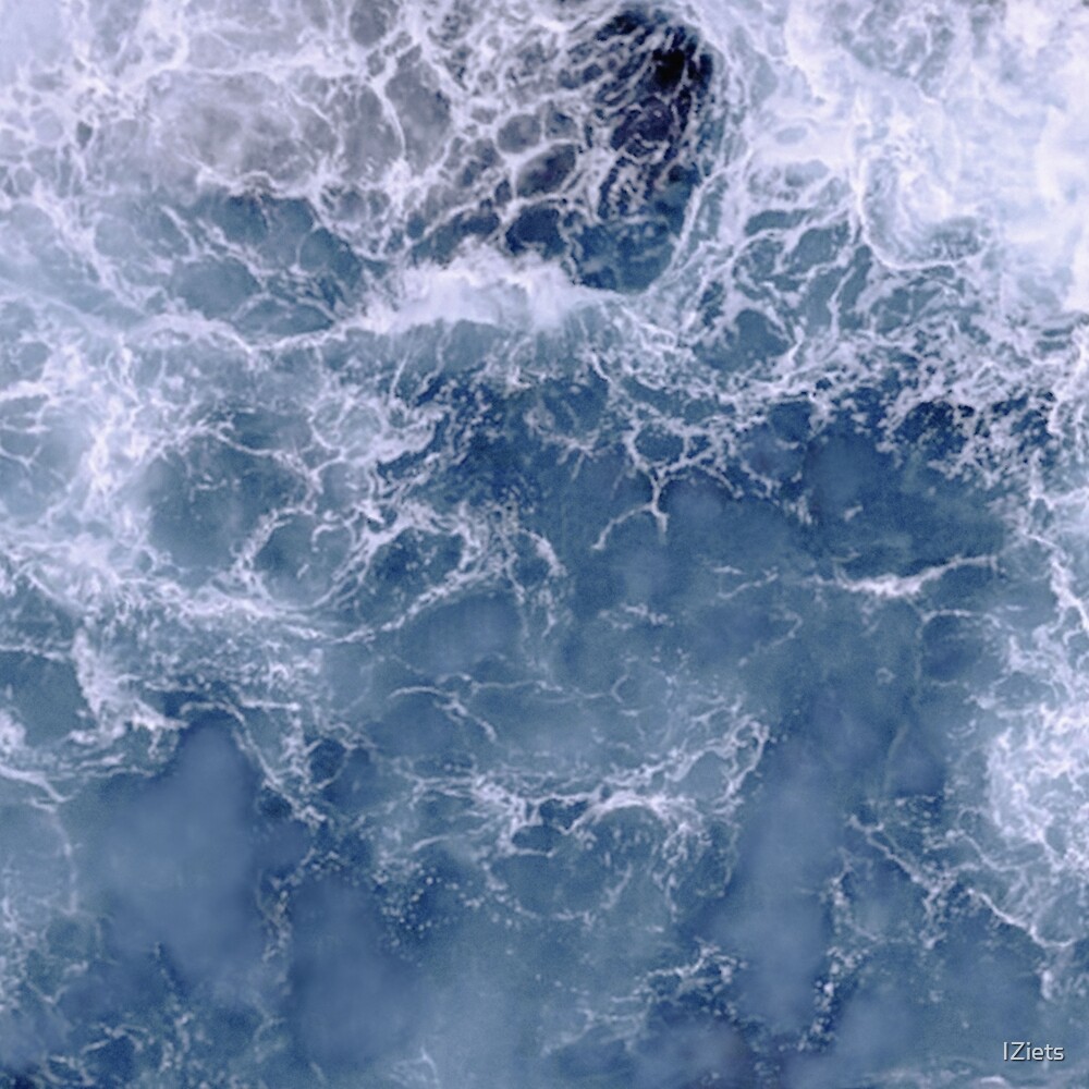 "Indigo Ocean Foaming Sea Waves" by IZiets | Redbubble