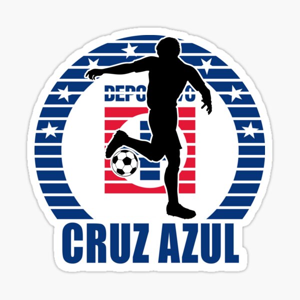 "Cruz Azul Mexican Team With Football Player" Sticker for Sale by ...