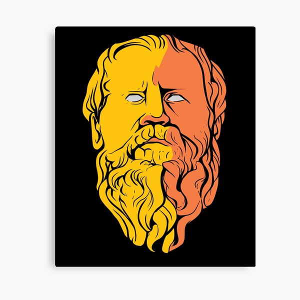 Funny Greek Philosopher Canvas Prints | Redbubble