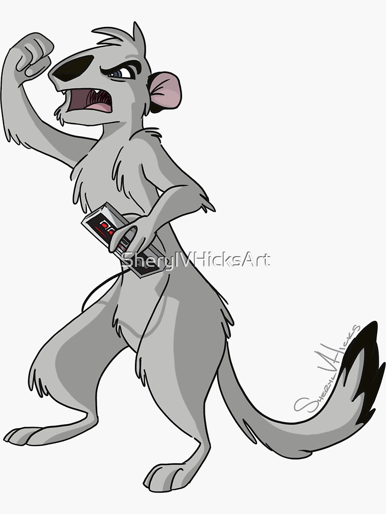 "Gamer Ferret" Sticker for Sale by SherylVHicksArt | Redbubble