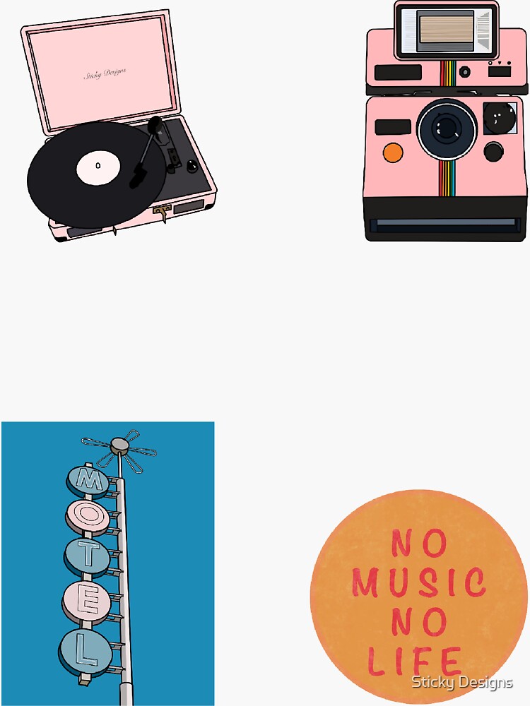 "RETRO PACK" Sticker by giselepinedo | Redbubble