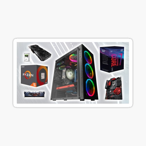 "The best advice to buy your pc gamer component by component" Sticker ...