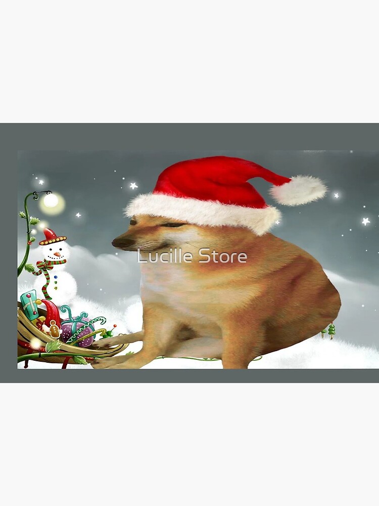 "Happy Christmas Cheemsmas Doge Cheems Meme " Mask by Anas777 | Redbubble