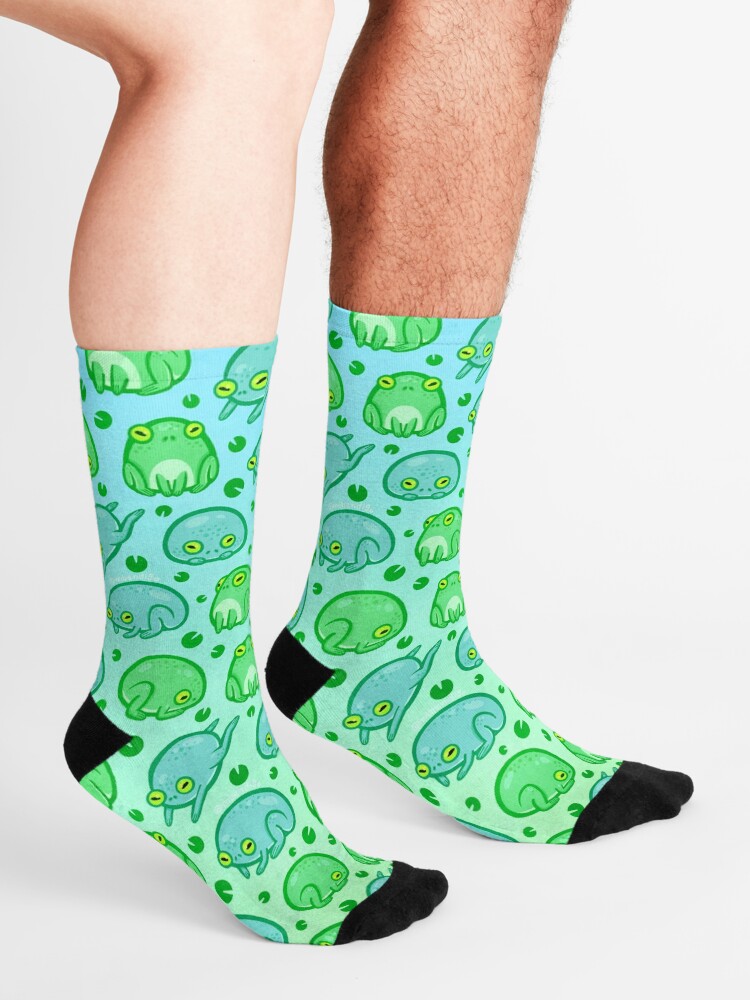 "Friendly Frogs" Socks by Macbendigo | Redbubble