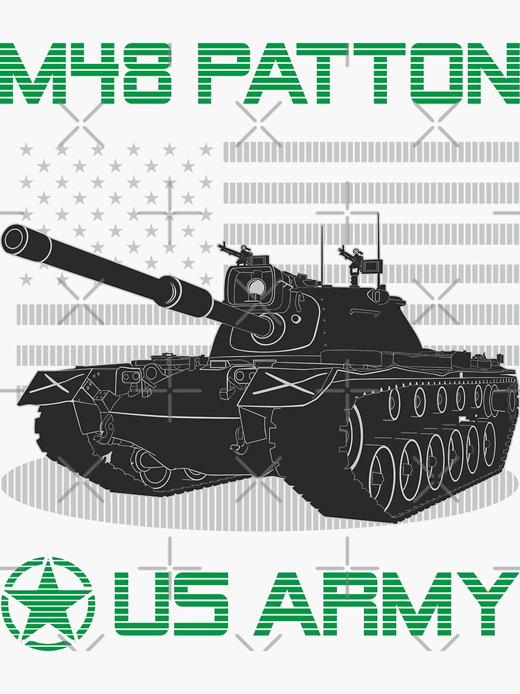 "US M48 Patton tank" Sticker for Sale by FAawRay | Redbubble