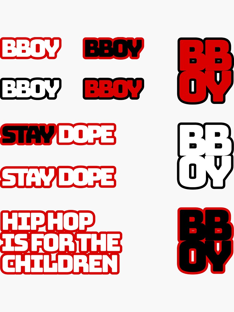 "Bboy Sticker Pack" Sticker for Sale by eddysims | Redbubble