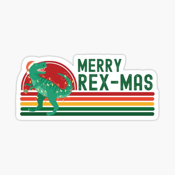 "Merry Rex-Mas TREE REX SantaSaurusRex Dinosaur in Christmas Lights ...