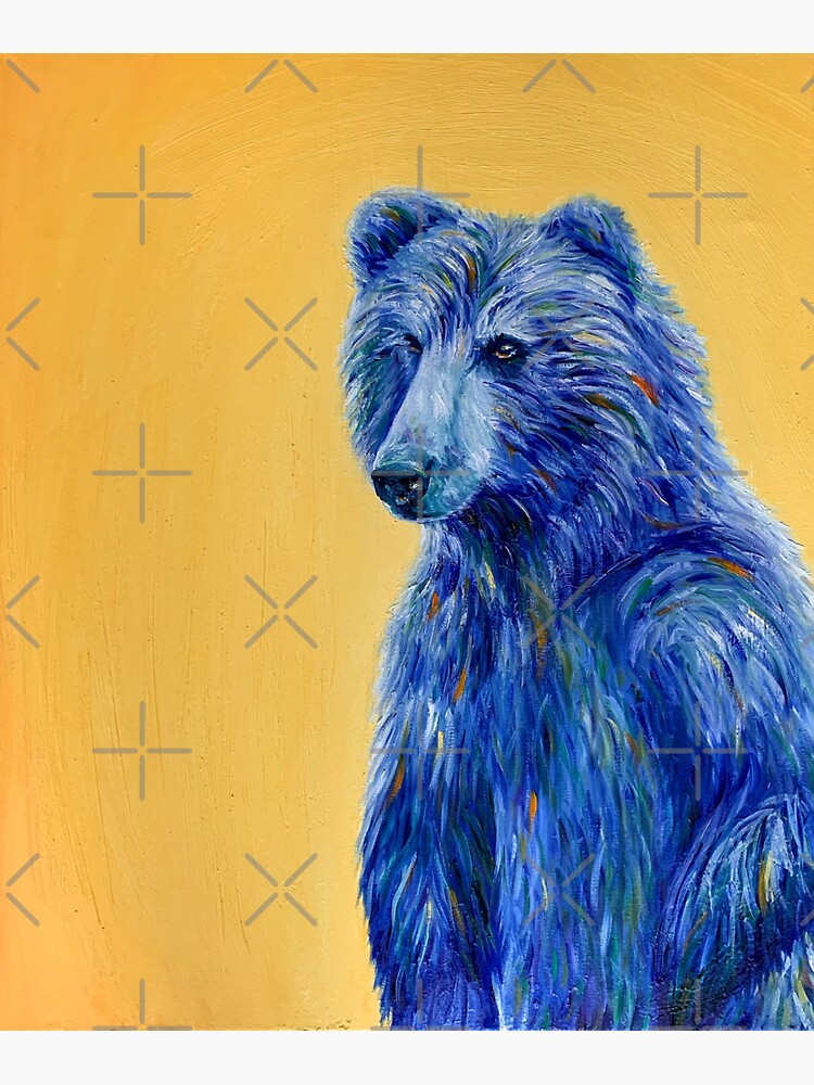 "Blue Bear" Sticker by lilianschaffer | Redbubble