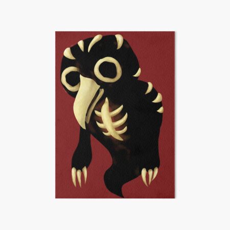 "Pigeon Ghost Demon" Art Board Print for Sale by LilacLynx | Redbubble