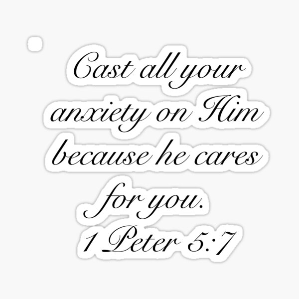 1 Peter 5 7 Sticker By Merri Images Redbubble 1-peter-5-7-sticker-by-merri-images-redbubble
