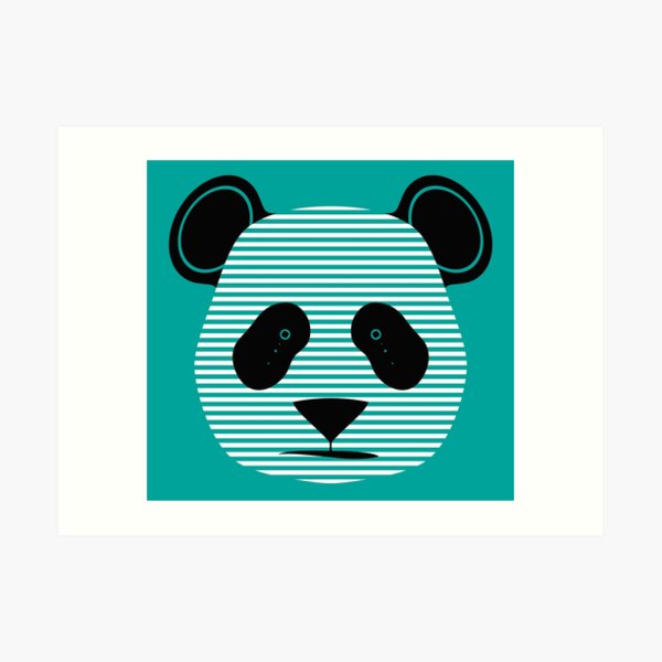 "panda stripes" Art Print for Sale by asyrum | Redbubble