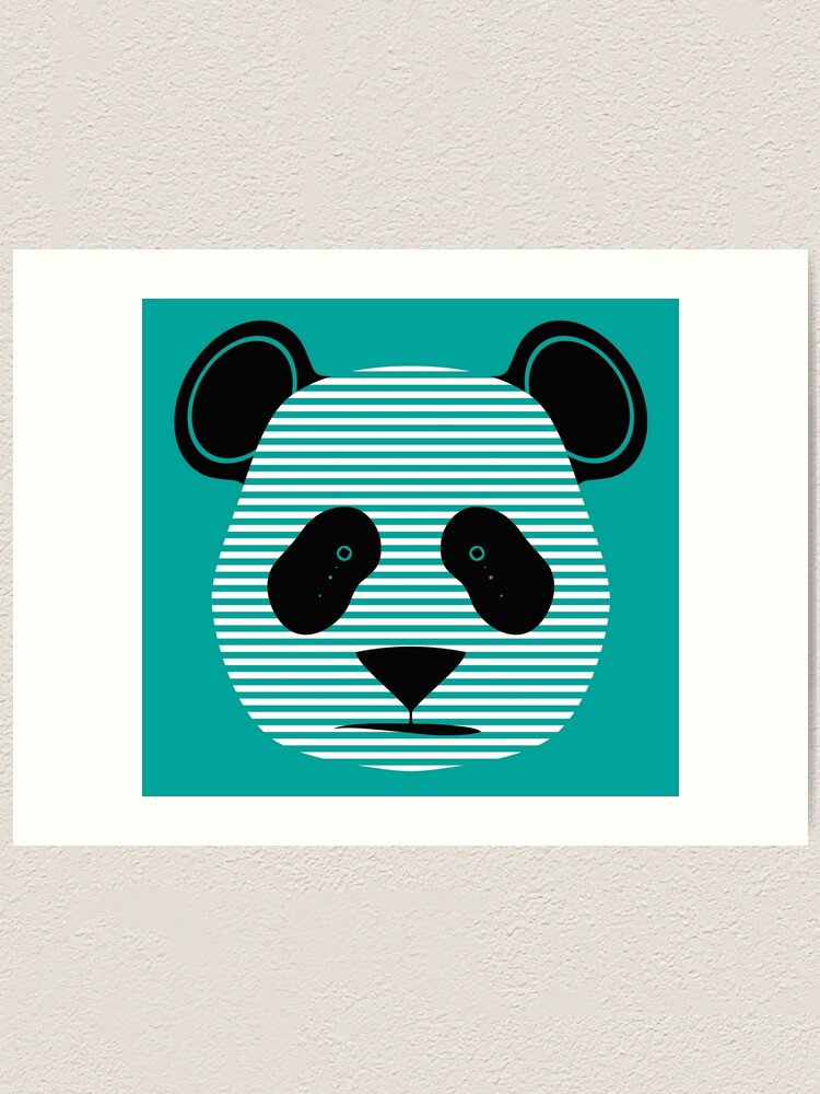 "panda stripes" Art Print for Sale by asyrum | Redbubble