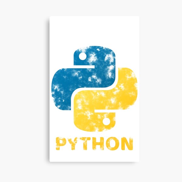 "Python Logo" Canvas Print by Mechalina | Redbubble