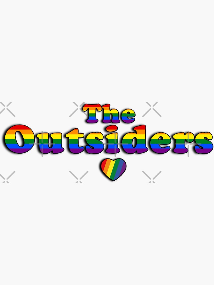 "The Outsiders Pride Logo" Sticker for Sale by bryangaspar | Redbubble