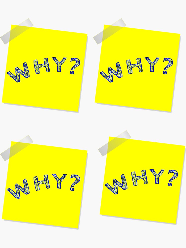 "Why? Stickers" Sticker by worldtrend | Redbubble
