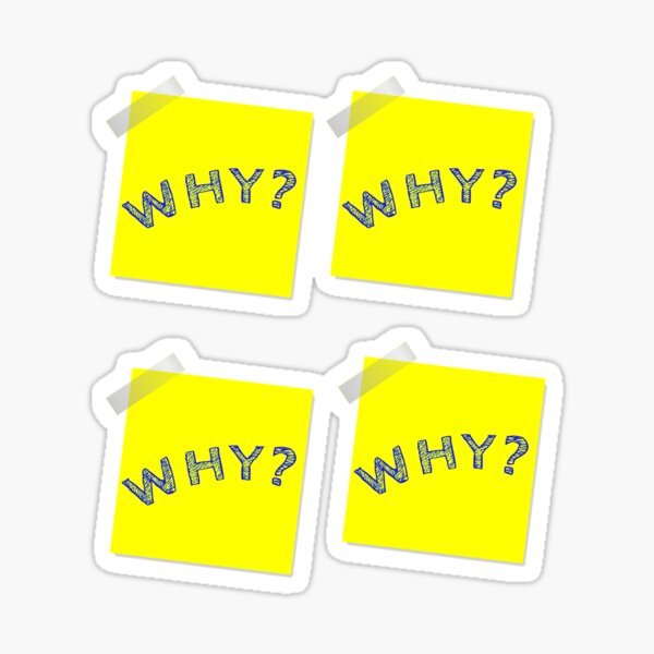 "Why? Stickers" Sticker by worldtrend | Redbubble