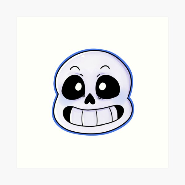 "Undertale Sans Smiley Face" Art Print by WertyedGav | Redbubble