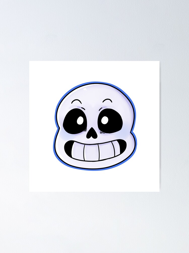 "Undertale Sans Smiley Face" Poster for Sale by WertyedGav | Redbubble