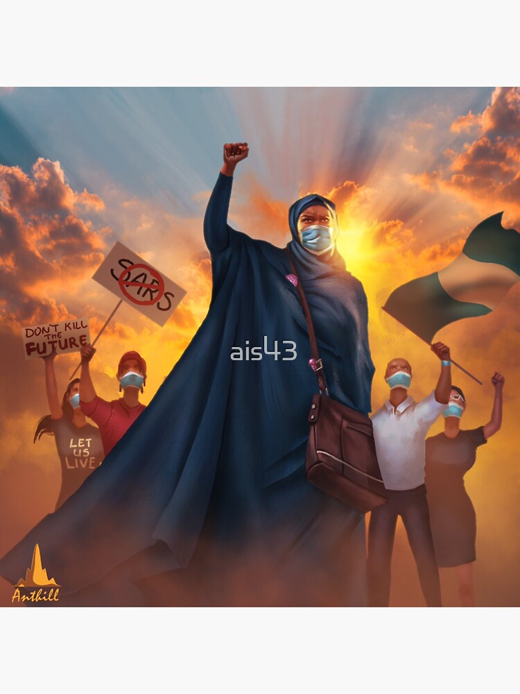 "Aisha Yesufu END SARS" Sticker by ais43 | Redbubble