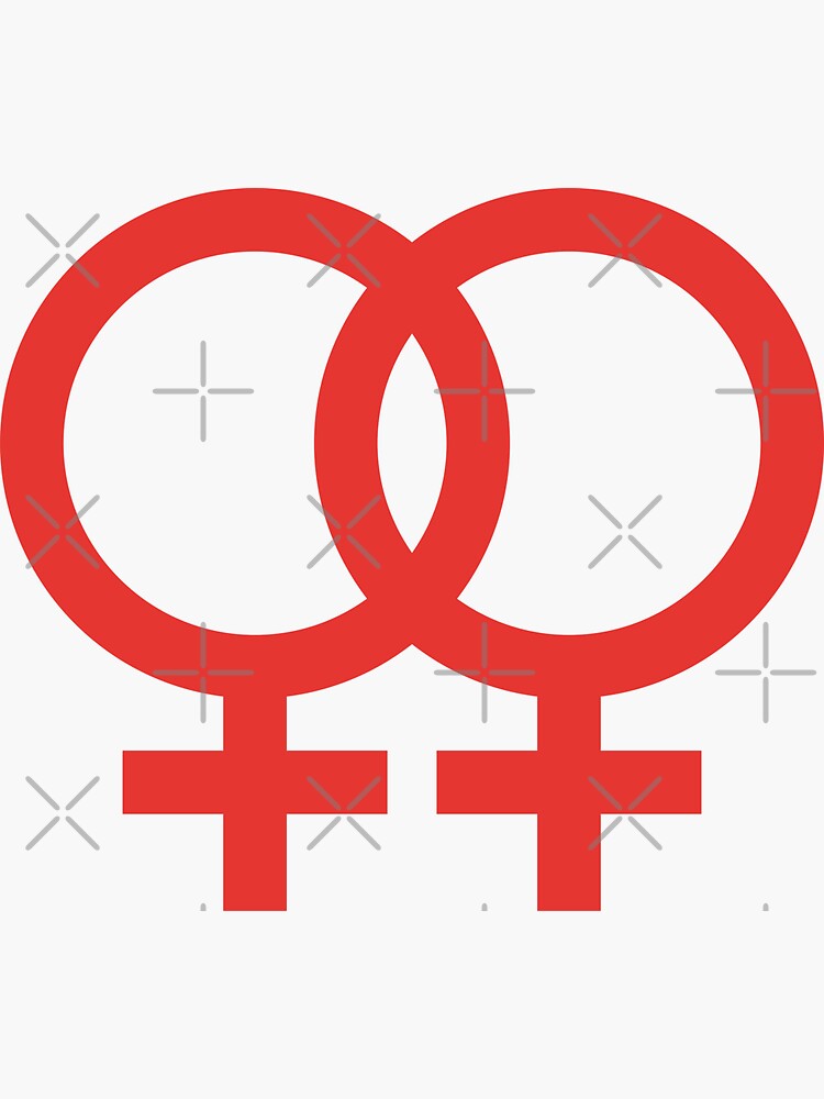 "Interlocked Symbols" Sticker for Sale by wlwirl | Redbubble