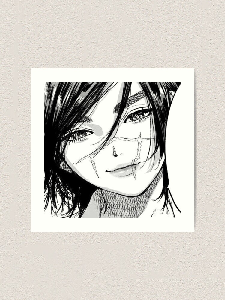 "anime girl with scars aesthetic" Art Print by weirdosshop | Redbubble