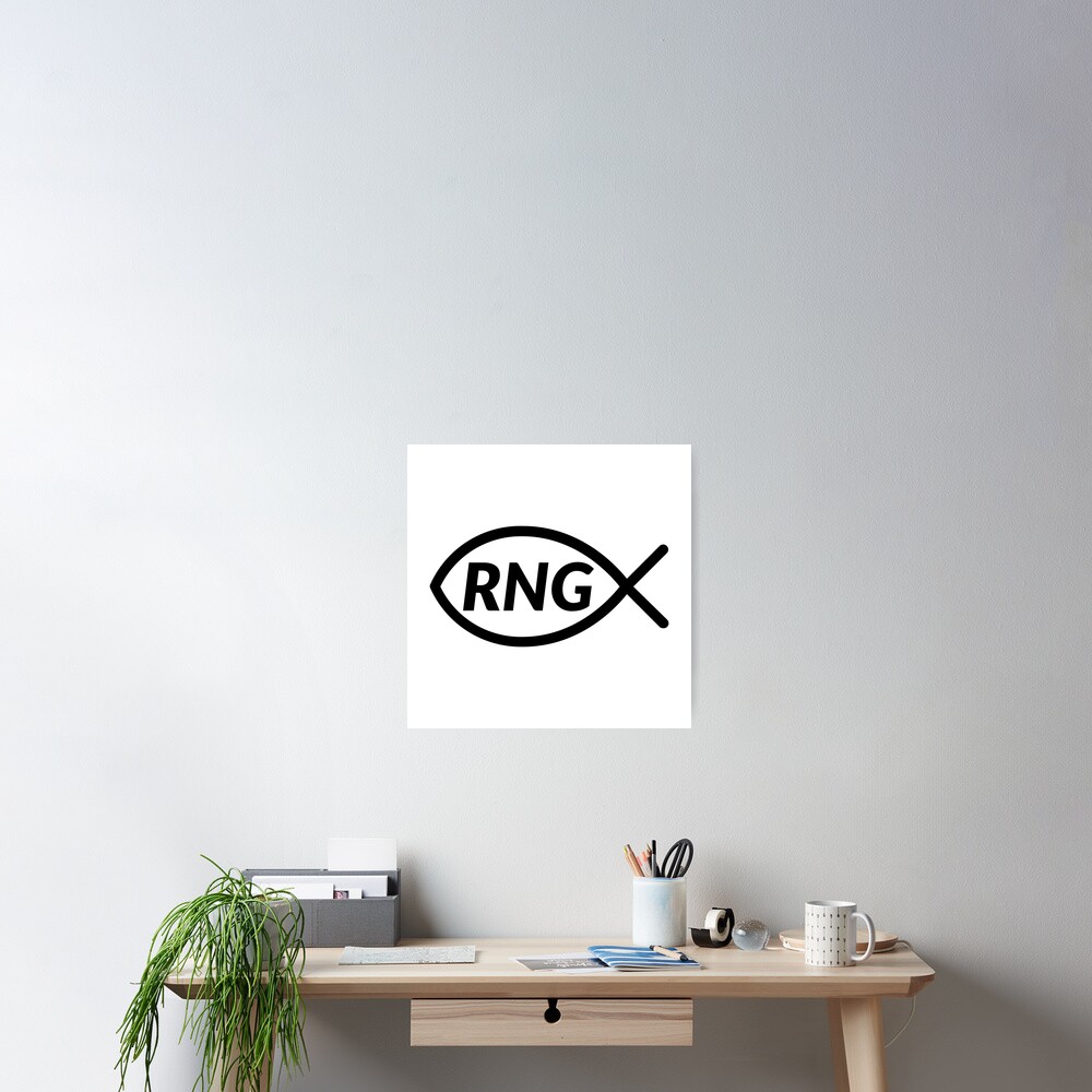 "RNJesus or RNGesus" Poster for Sale by Kindlek | Redbubble