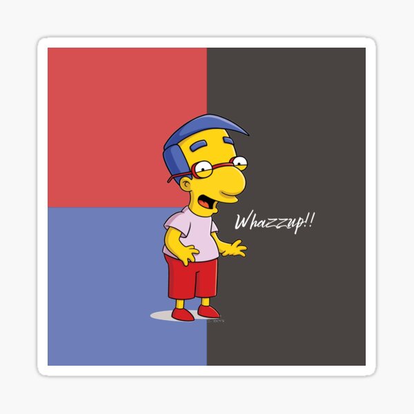 "Whazzup!!" Sticker by Gabriel003 | Redbubble
