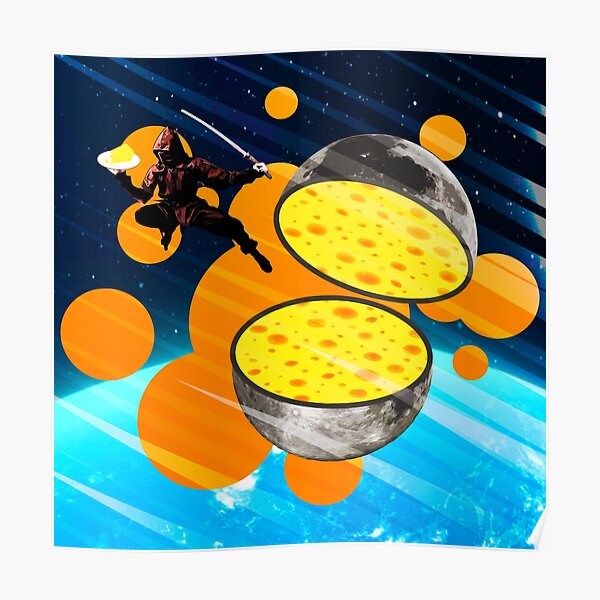 Cheesy Moon Posters | Redbubble
