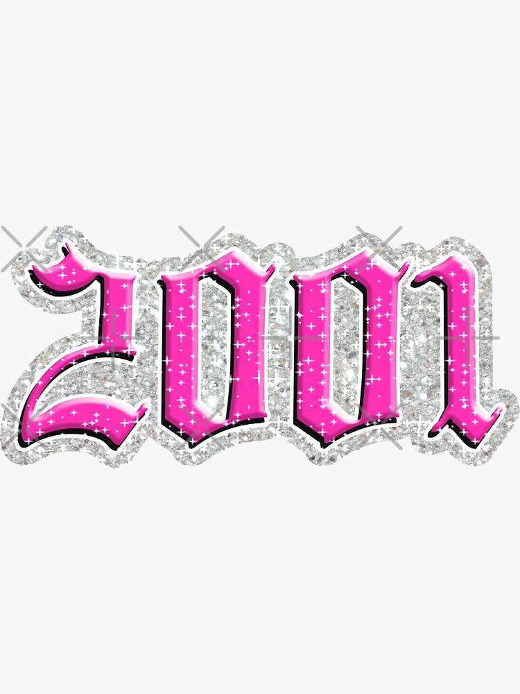 "blingee 2001" Sticker for Sale by discostickers | Redbubble