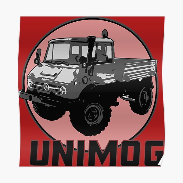 "Unimog Grey" Poster for Sale by Groenendijk | Redbubble