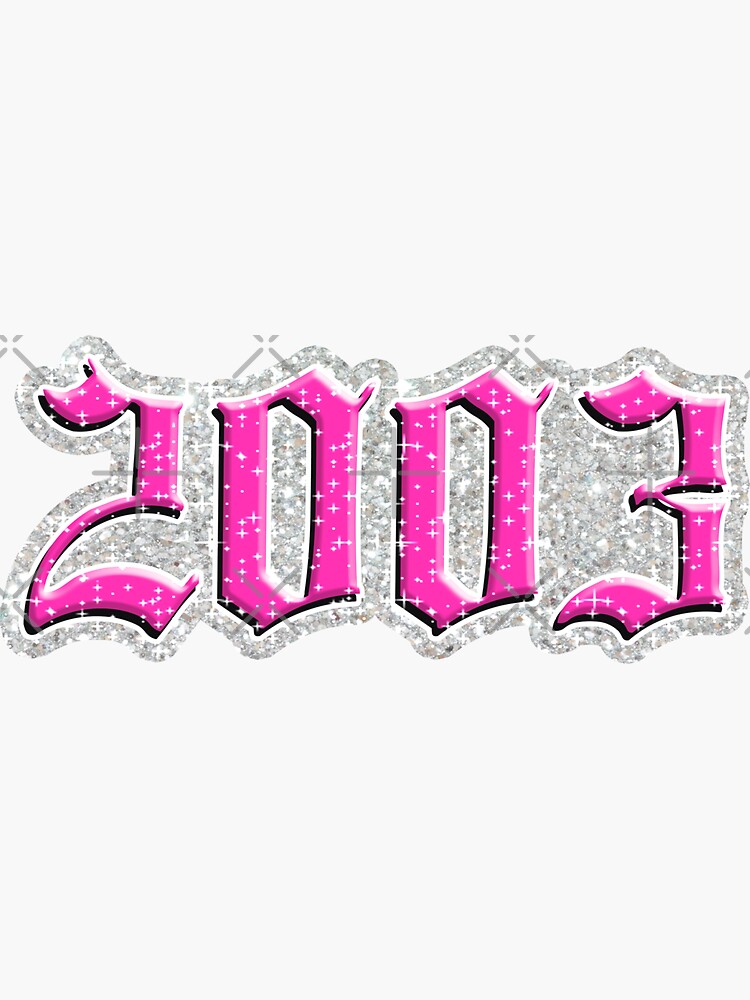 "blingee 2003" Sticker for Sale by discostickers | Redbubble