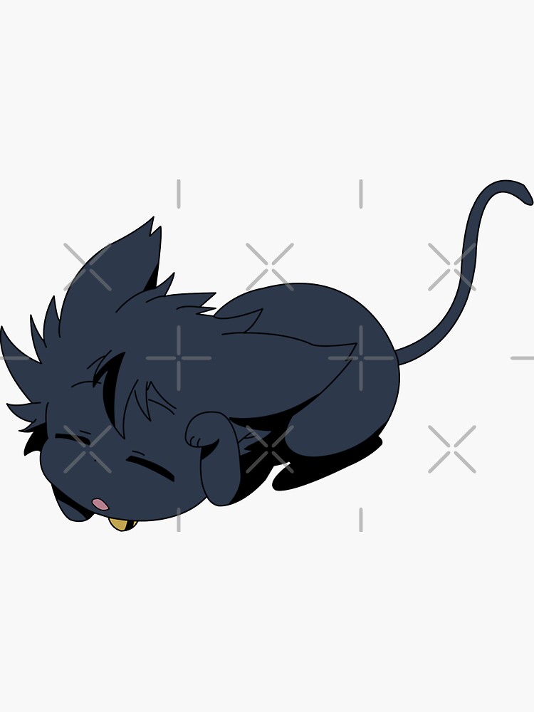 "Servamp - Kuro Sloth Cute Cat" Sticker for Sale by oneskyoneland ...